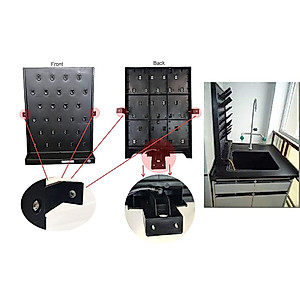 Heytaful Lab Drying Racks Pegboard Bench-top Wall-Mount Laboratory Glassware Polyethylene Cleaning Equipment