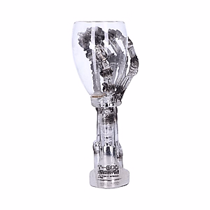 Nemesis Now B1457D5 Terminator Hand Goblet 19cm Silver, Resin w/Stainless Steel Insert