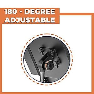 SCREENSEAT Projector Stand Tripod With Mouse Tray – Laptop Projector Tripod Stand Adjustable Height 23.4" to 48.3" With Gooseneck Phone Holder - Perfect Tripod for Office, Home, Outdoor DJ Equipment