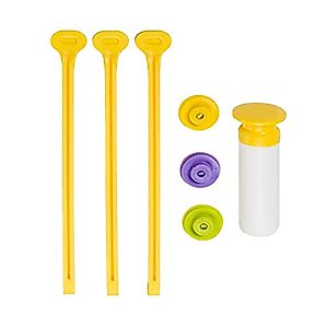 Lasting Freshness - 10 pc SAVE IT Vacuum Seal Food Storage Set | Hand Held Vacuum Food System | Deep Freezer Food Storage Sealer
