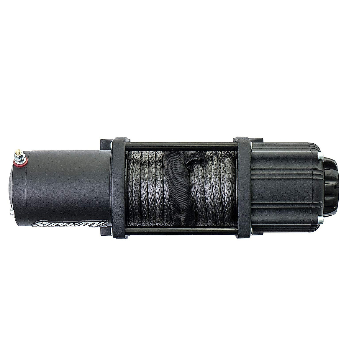 SuperATV 4500 lb Winch For UTV/ATV | Complete Black Ops Winch Kit | Waterproof Seals And Solenoid | 1.3 HP Motor | 166:1 Gear Ratio