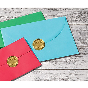 PaperDirect Embossed Completion Gold Foil Certificate Seals, 2 Inch, Self Adhesive, 100 Count, Embossed Seals For Certificates, Achievement And Award Stickers For School, Work, Diploma