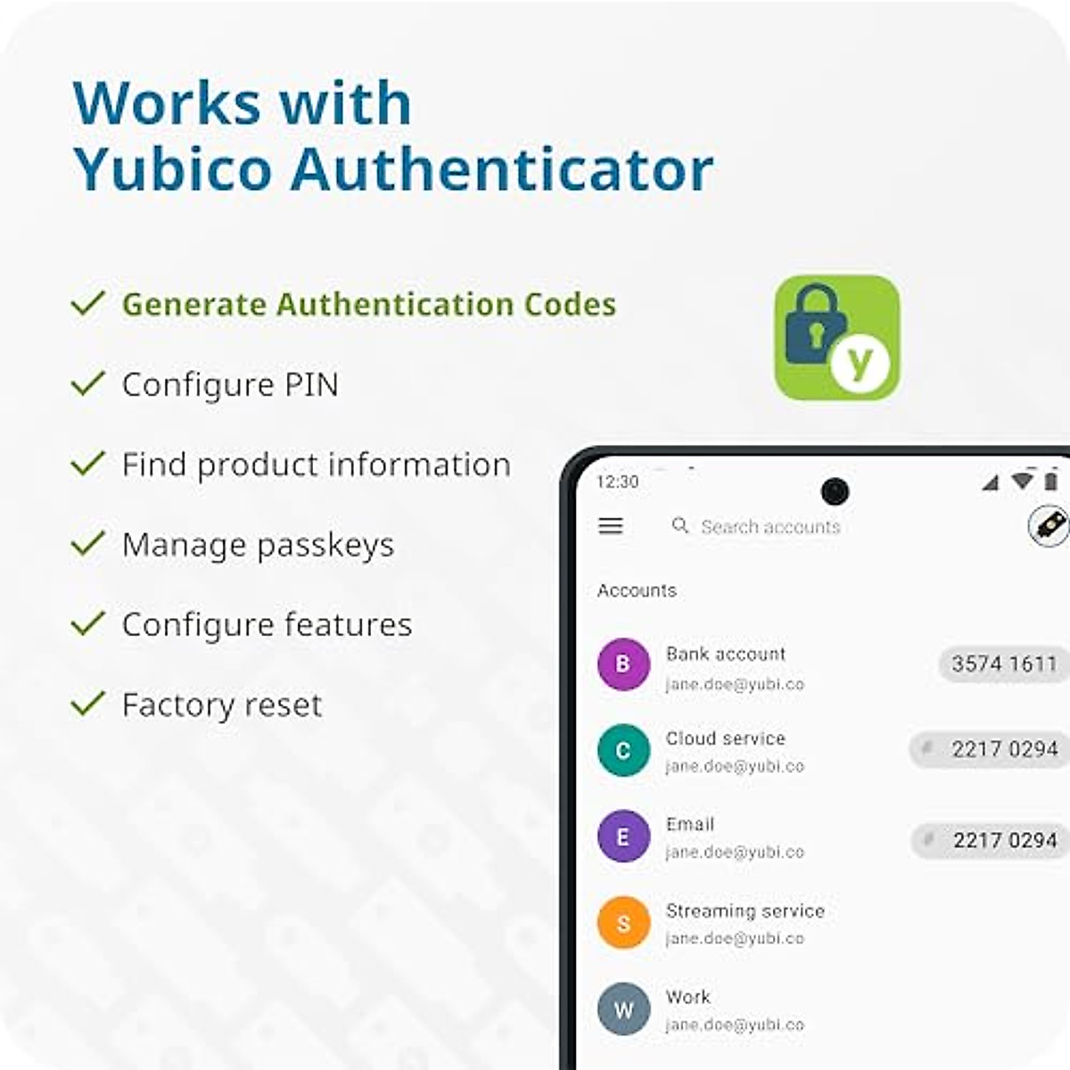 Yubico - YubiKey 5C Nano - Multi-Factor authentication (MFA) Security Key, Connect via USB-C, Compact Size, FIDO Certified - Protect Online Accounts