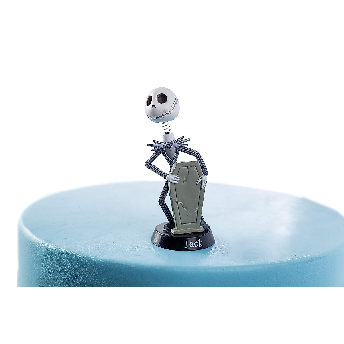 Nightmare Before Christmas Jack Skeleton 6 Piece Birthday Cake Topper Set Featuring 2" Figure Set