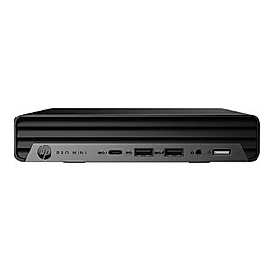 HP Pro Mini Pro Mini 400 G9 Desktop Computer - Intel Core i5 12th Gen i5-12500T Hexa-core (6 Core) 2 GHz - 16 GB RAM DDR4 SDRAM - 256 GB M.2 PCI Express NVMe SSD - Desktop Mini - Black