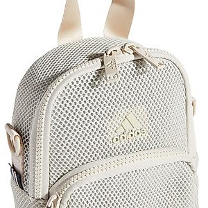 adidas Women's Airmesh Convertible Mini Backpack-Crossbody Bag, Alumina Beige, One Size