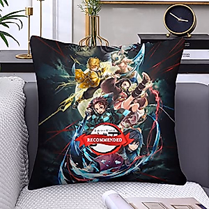 2 PCS Anime Blanket Soft Throw Blanket with Anime Pillow Case,3D Printed Japanese Anime Fuzzy Blanket Cozy Blanket for Sofa Office Outdoor Picnic Travel