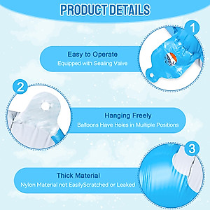 Lunmon 40 Inch Large Number 2 Balloon Blue Clouds Number Balloon Story Birthday Balloons Toy Inspired Story Party Supplies for 2nd Birthday Party Baby Shower Story Birthday Decorations for Kids