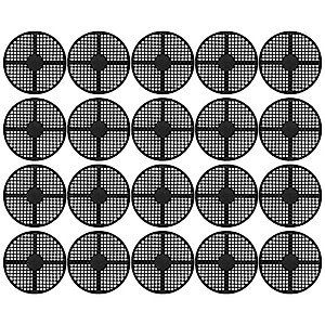 Hemoton 20 Pcs Flowerpot Spacer Flower Pot Mesh Screen Flower Pot Mesh Pad Plant Pot Mesh Pad Bonsai Pot Bottom Succulents Plants Breathable Bottom Grid Pads Hole Pad Plastic Round Bottom