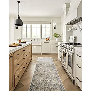 Loloi Angela Rose x Blake Collection BLA-01 Sky/Beige, Transitional 5'-3" x 7'-6" Area Rug