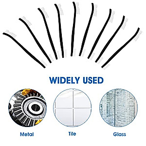 9Pcs Small Cleaning Brushes Set,Double-Ended Nylon Detailing Crevice Brushes 7Inch All Purpose Cleaning Brush Stiff Bristles Brushes for Kitchen, Sink,Bathroom, Gaps, Corner, Tight Small Space