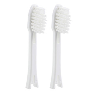 IONPA [Regular - White] Replacement Brush Head, 2pcs/Pack, Made in Japan IONIC KISS You, hyG, Extended Filament, Floss Action