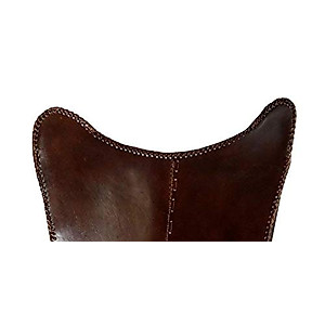 SR Leather Butterfly Chair Brown Leather Butterfly Chairs Handmade With Powder Coated Steel Frame By Nayra (Butterfly Chair Cover)