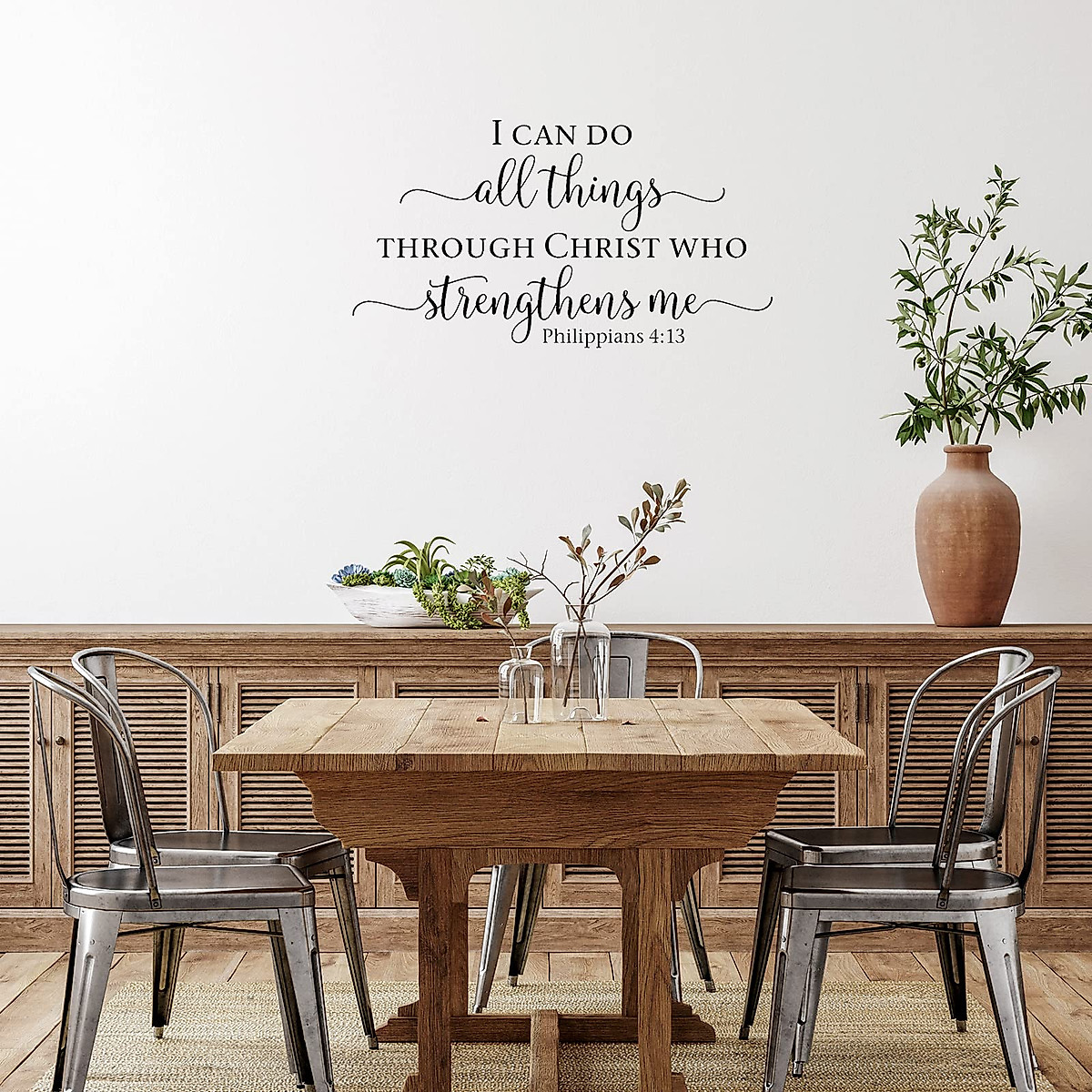 Bible Verse Wall Stickers Inspirational Quote Wall Decals Religious Wall Stickers Peel and Stick Motivational Wall Decal for Bedroom Living Room Office Bathroom (Be Still)