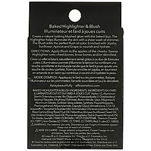 Elf Cosmetics Baked Highlighter & Blush 83371 Rose Gold, 0.6 Ounce