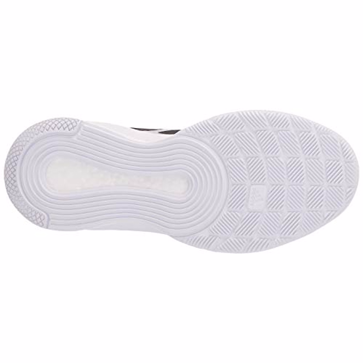 adidas Women's Crazyflight Mid Volleyball Shoe, White/Black/Grey, 8