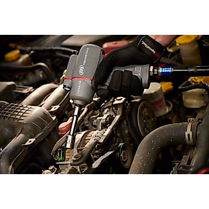 Ingersoll Rand 2115TiMAX 3/8" Air Impact Wrench, 300 ft-lbs Torque, Titanium Hammer Case, Friction Ring Retainer, Pistol