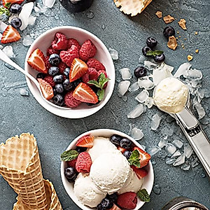 Ice Cream Scoop Stainless Steel Ice Cream Scooper Metal Ice Cream Scoops with Trigger, Perfect for Frozen Yogurt, Gelatos, Sundaes (Medium Silver) (silver style 1) (Silver)