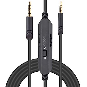 Astro A40 Replacement Cable Inline Mute Volume Control with Microphone for Astro A10/A30/A50 Gaming Headsets Cord Lead Compatible with Xbox One Play Station 4 PS4 PC Mobile MixAmp (A&B Modes/100CM)