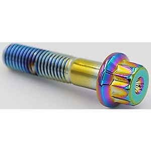 M7 x 31mm PVD Neochrome 12 Point Flange Bolts for Three Piece Wheels (200)