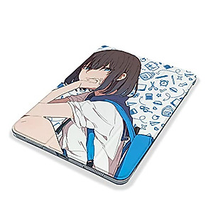 Cute Anime Kawaii Schoolgirl case Compatible with iPad Mini Air Pro 7.9 8.3 9.7 10.2 10.9 11 12.9 inch Pattern Cover New 2022 2021 Trifold Stand 3 4 5 6 7 8 9 Generation 538 (12.9 Pro 3/4/5 gen)