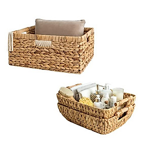 StorageWorks Water Hyacinth Storage Baskets