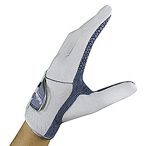 Scott Edward Mens Golf Glove, No-Slip, Breathable, Soft, Washable, Worn on Left Hand, Dark Blue Palm (27- XX Large)