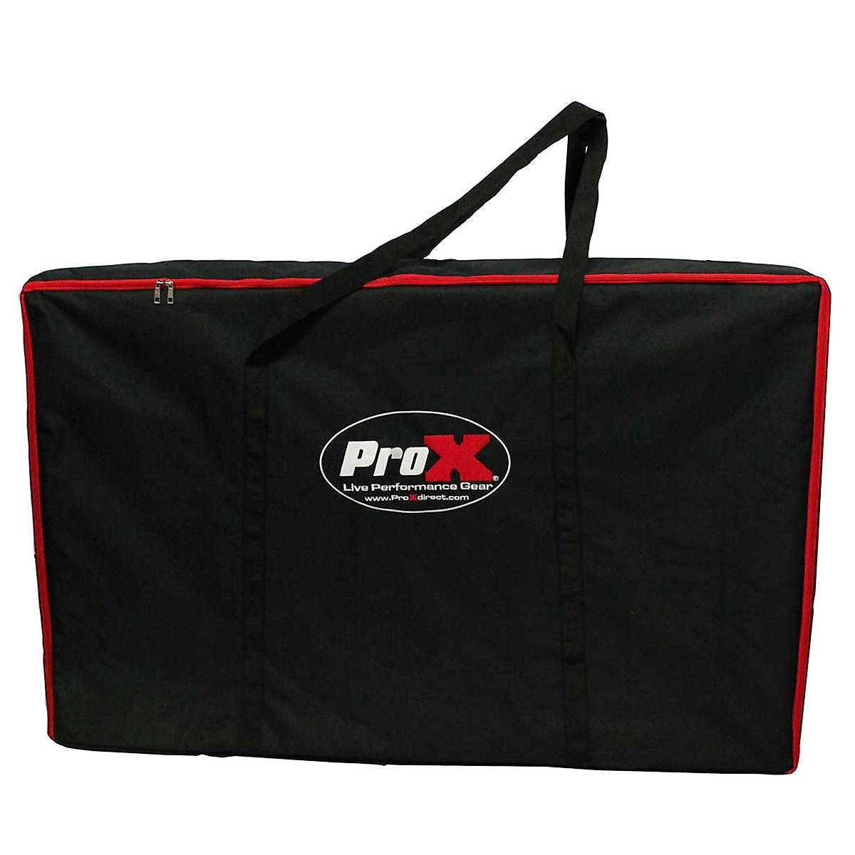 ProX XF-4X3048 DJ FACADE 4x Black Collapse and Go Facade Panels with Carry Bag, Black & White Scrims