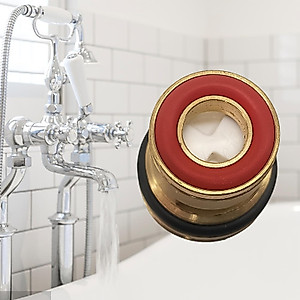 013787-45 Ceramic Cartridge Assembly Compatible with T/S Brass Faucets,Hot Ceramic Cartridge Faucet Parts Replace,Temperature 40F-140F,Pressure 20PSI-125PSI