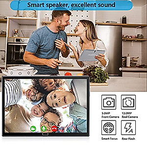 2 in 1 Tablet 10.1 Inch, Android 11.0 Tablets, 64GB/128GB ROM, Dual 4G Cellular with Keyboard, 18MP Camera, Octa-Core Processor, WiFi, GPS, Bluetooth, Google Certified Tablet PC(2023 Gray)