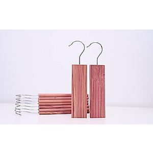 Vazpalas 12 Pack Cedar Blocks for Clothes Storage, Cedar Drawer Liners, Cedar Hanger Ups for Closet, 100% Natural Cedar Hang Ups, Red Cedar Storage Accessories for Closets & Drawers