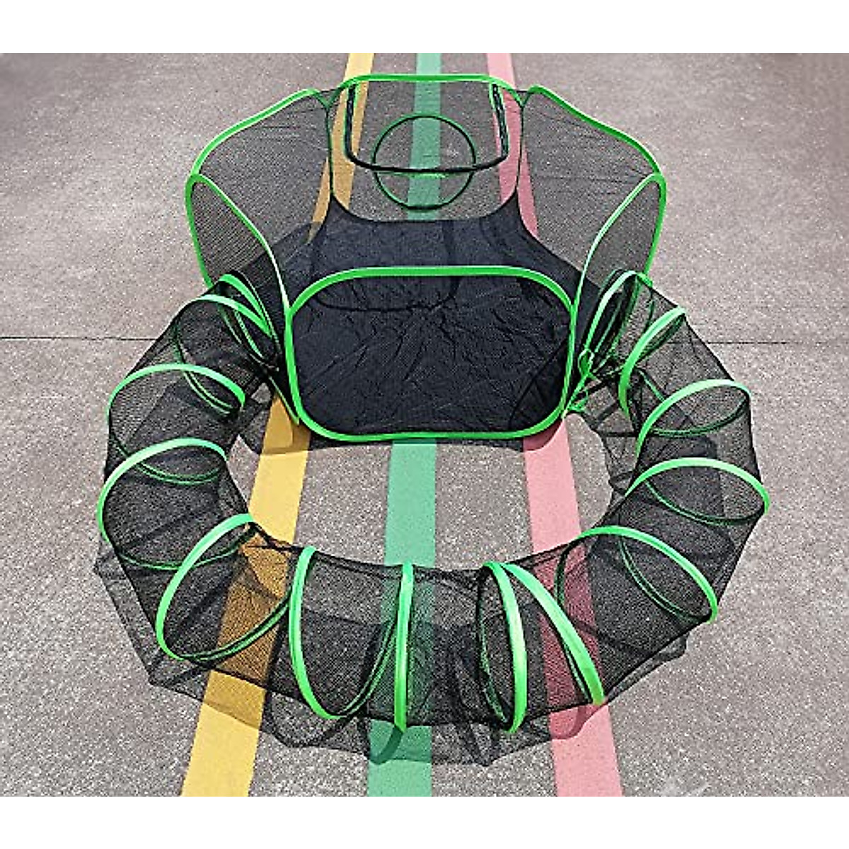 HEYHOME Small Animal Playpen Guinea Pig Hedgehog Cage Rabbit Cage with Fun Surround Tunnel Breathable & Transparent Pop Open Exercise Yard Fence with Top Cover Anti Escape（Patent Pending）