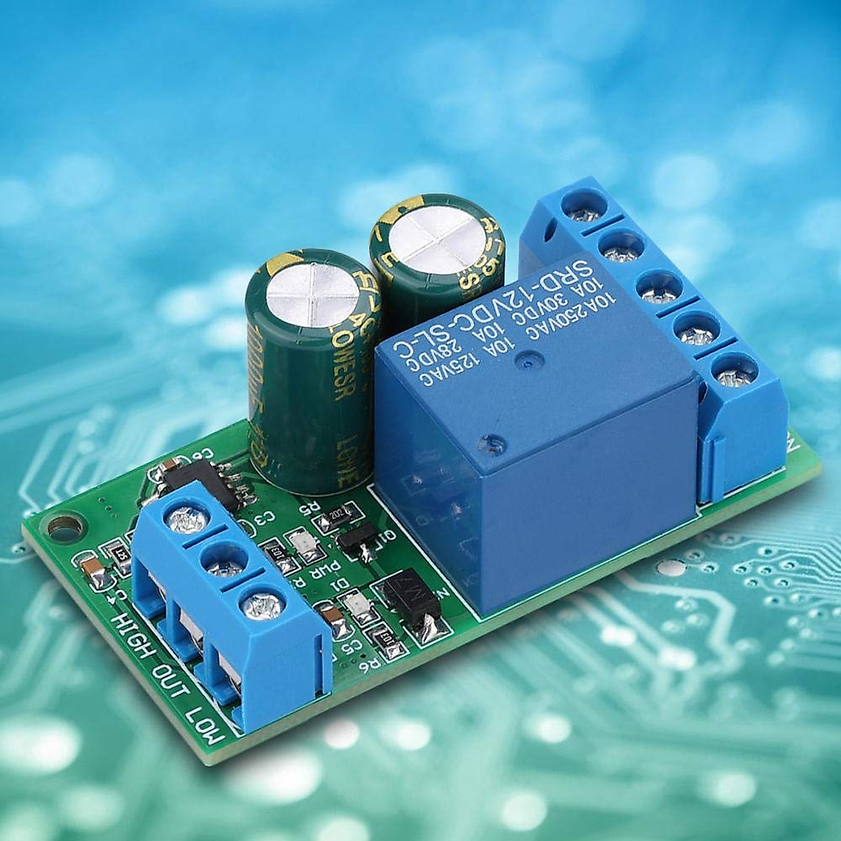Level Controller Module, 12V DC/AC Water Level Controller Automatic Liquid Level Detection Sensor Module, Water Control Relay Switch Module for Fish Tank Aquarium Home Water Tower