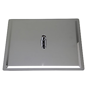 ALFI brand RAIN16S 16-Inch Solid Square Ultra Thin Rain Shower Head, Polished Stainless Steel