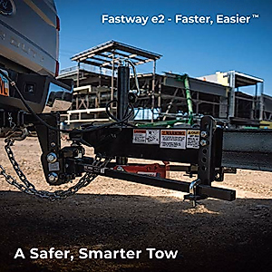 Fastway e2 2-Point Sway Control Trunnion Hitch, 92-00-1200, 12,000 Lbs Trailer Weight Rating, 1,200 Lbs Tongue Weight Rating, Weight Distribution Kit Includes Standard Hitch Shank, Ball NOT Included