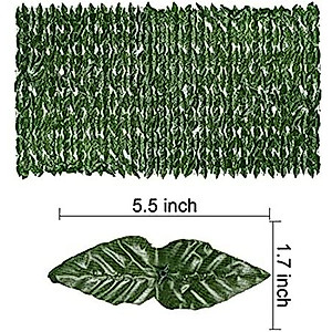 TESHY Outdoor Privacy Screens Panels Artificial Hedge Garden Fence Screen, Artificial Green Plant Fake Grass Wall Decoration Fence ，Protection Privacy Outdoor Balcony Decor
