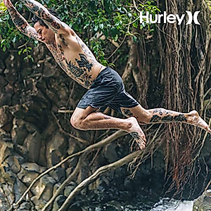 Hurley Men's H2O-Dri Breathe 21" Walkshort, Wolf Grey, 32