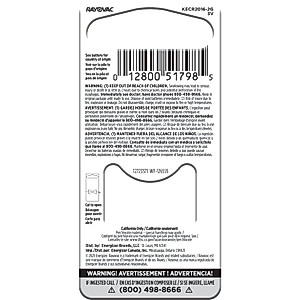 Rayovac CR2016 Battery, 3V Lithium Coin Cell CR2016 Batteries (2 Battery Count)