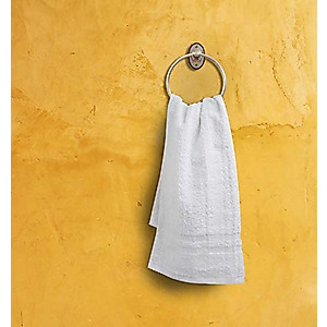 STF Linen Hand Towels – (Pack of 24) White Salon Towels - 100% Cotton Spa Towels – 16x27 inches Highly Absorbable Facial Towels Gym Towels Hair Towels and Face Towels Bulk Small Towels