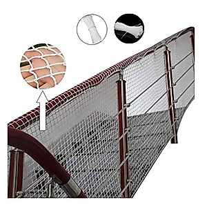 MAGFYLY Banister Guard net Cat Protection Net, Children's Balcony Safety Net, Baby Stair Anti-Fall Cargo Net Trailer Net Seine, 300kg Per Square Load, Including Cable Tie 1x9m (Size : 22M(77ft))