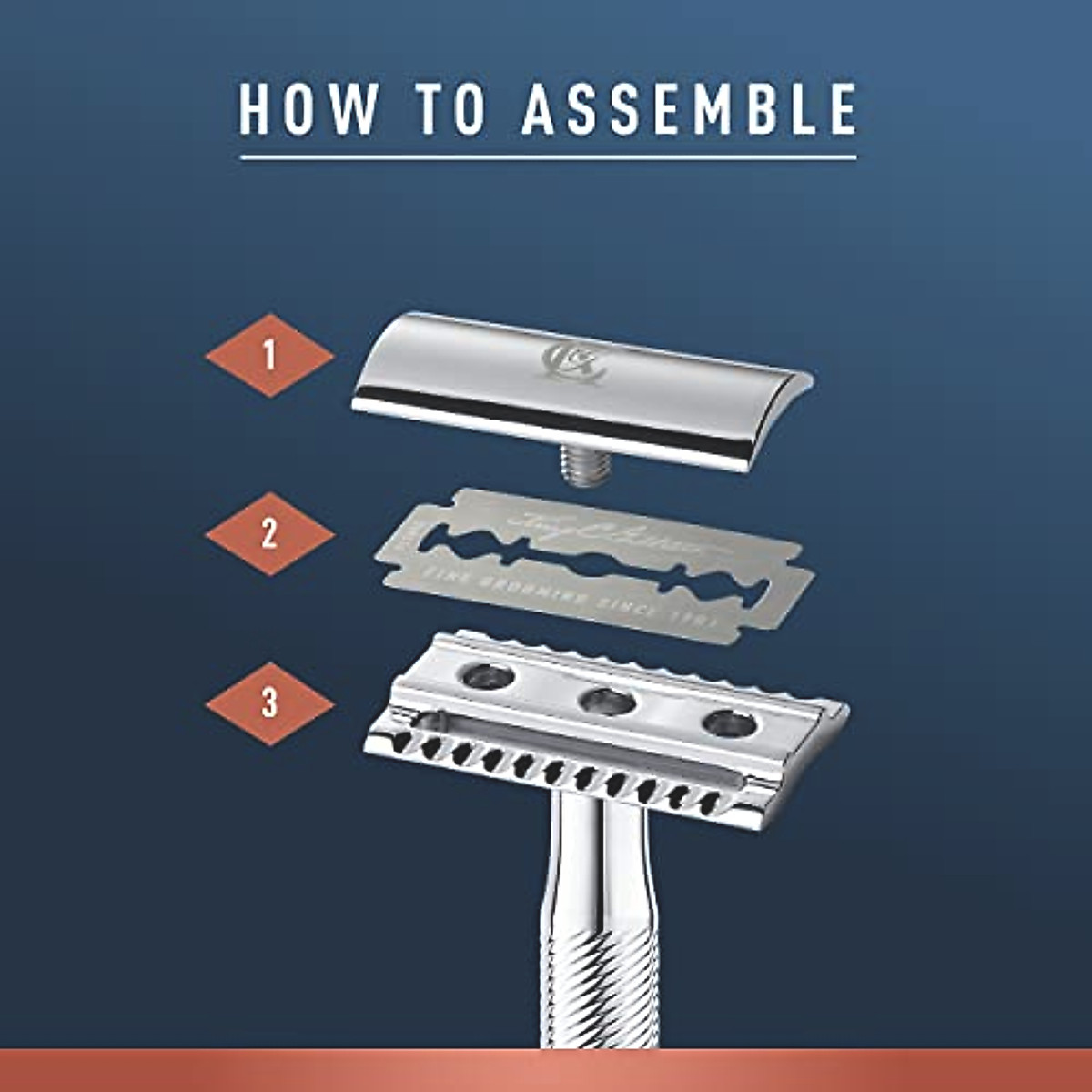 King C. Gillette Double Edge Safety Razor Blades 10 count, Stainless Steel Platinum Coated Blades