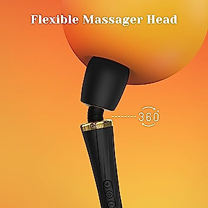 Tracy's Dog Wand Vibrator Kits for Couple, Vibrating Wand Adult Toys with 3 Attachments for Clitoral G Spot Anal Stimulation, Cordless Powerful Sex Toy for Women Partner Play with 5 Modes & 3 Speeds