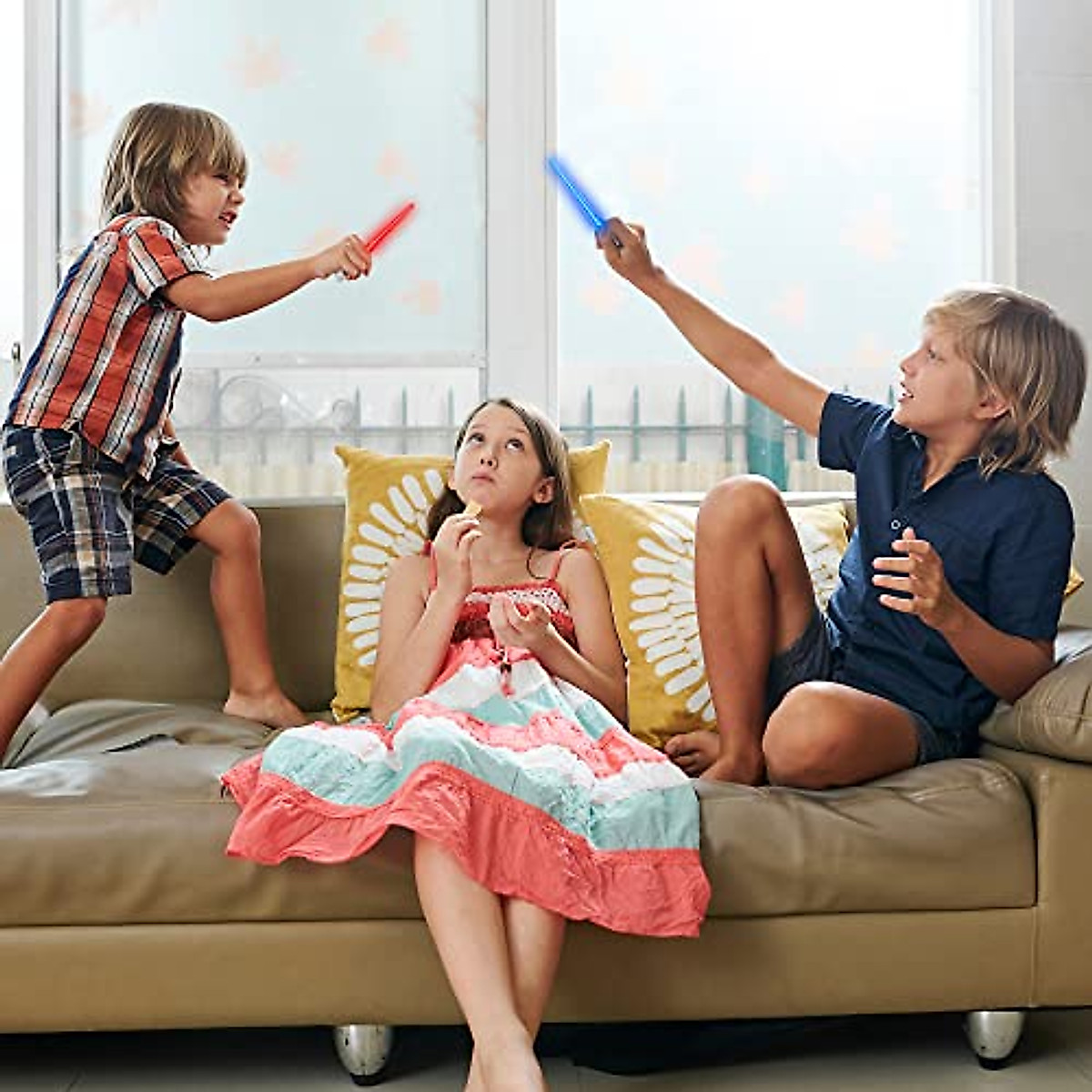 Lightsaber Chopsticks Light Up Star Wars LED Reusable 9 Colors 2 PAIRS FREE Darth Vader Keychain Bottle Opener