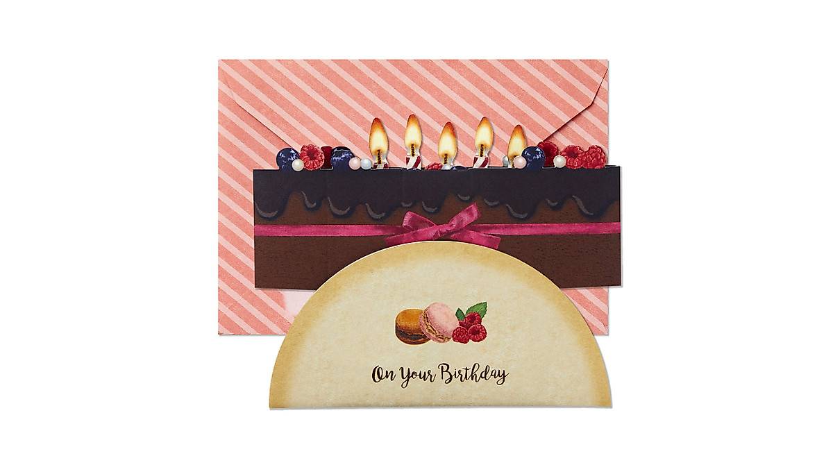 3D Chocolate Cake Birthday Card by Hallmark