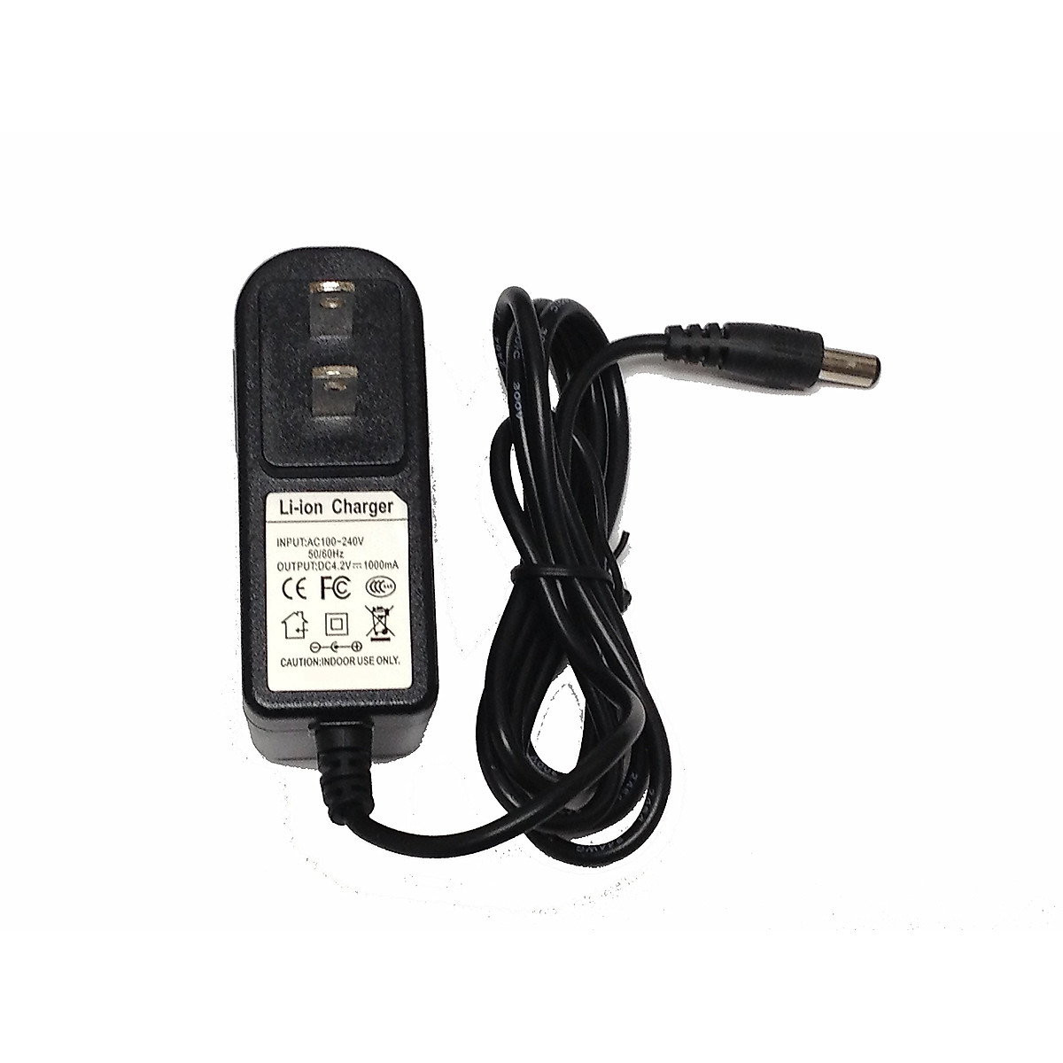 Universal Intelligent Smart Battery Charger for 3.7V Li-ion Packs (4.2V 1000mA Output)