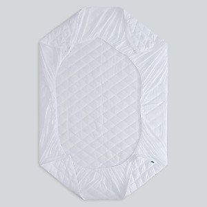 Karin Maki Quilted Fitted Twin Mattress Pad - Elastic Fitted Upto 15” Deep Pocket Mattress Protector Cooling Breathable Fluffy Soft Bed Mattress Cover - Machine Washable Mattress Topper