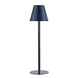 LEDLUX Cordless LED Table Lamp, Rechargeable Desk Lamp, Wireless Small Night Light, Metal Modern Desk Light, Stepless Dimming, Touch Switch, for Bedroom/Coffee Table/Restaurant/Garden(Blue,1 Pack)