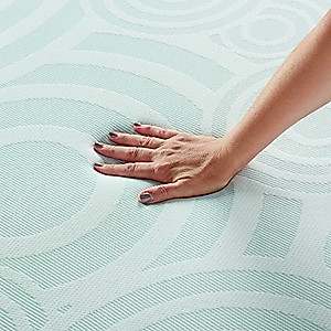 Serta Perfect Sleeper 10 Inch Full Gel Memory Foam Mattress, Medium Firm, USA Built, 100-Night Trial, CertiPUR-US Certified - Nestled Night, Blue/White