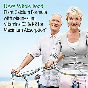 Garden of Life Raw Calcium Supplement for Women and Men - Vitamin Code Made from Whole Foods with Magnesium, K2, Vitamin D3 and Vitamin C Plus Probiotics for Digestion, 120 Capsules