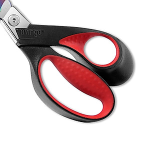 LIVINGO Industrial Scissors Heavy Duty: 9" Professional Multipurpose Shears Sharp Stainless Steel - Forged Titanium Coated Scissors for Fabric Sewing Carpet Craft Workshop Outdoor Home Office